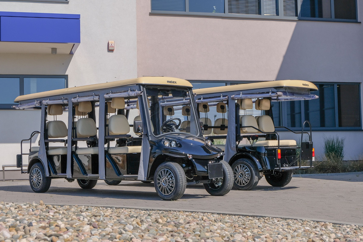 Melex 378 - 8 osobowy | Dane Techniczne, Wymiary, Cena - Melex Polski